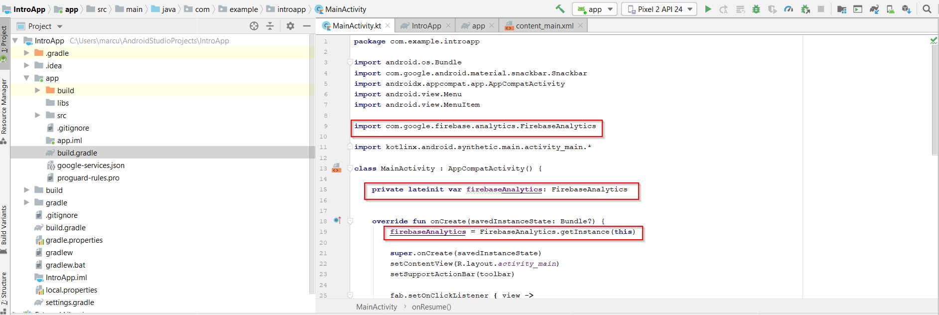 Firebase Analytics: Exploration der automatisch erfassten Events screen ...